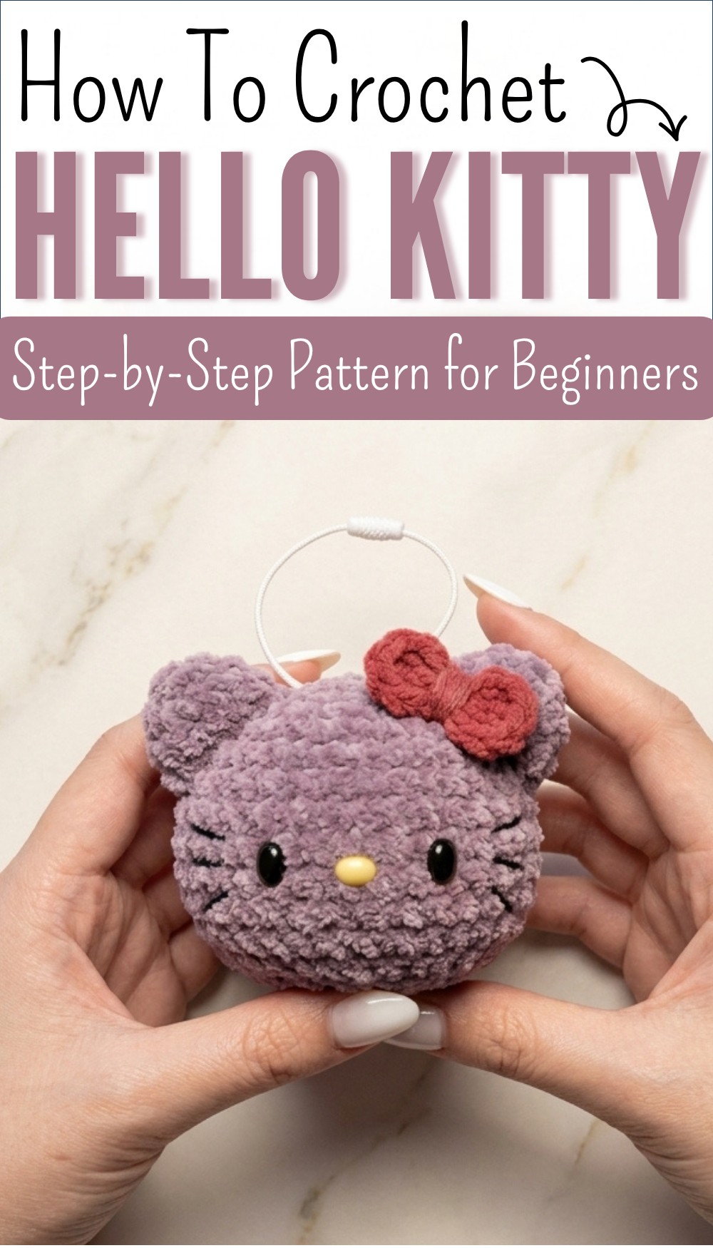 Free Hello Kitty Crochet Pattern for Gifts and Decor - Red Agape Blog