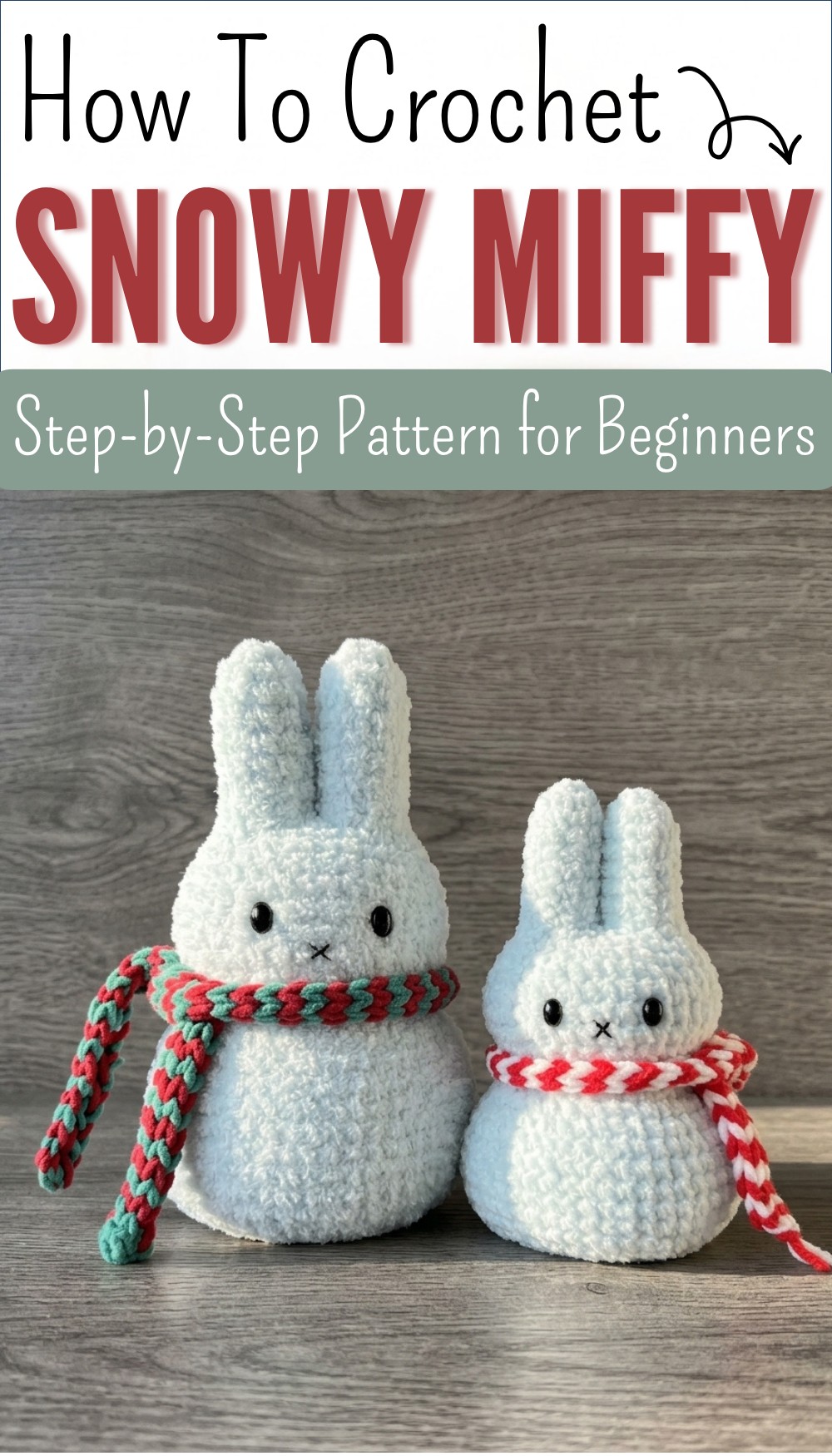 Whimsical Free Crochet Snowy Miffy Bunny Pattern - Red Agape Blog